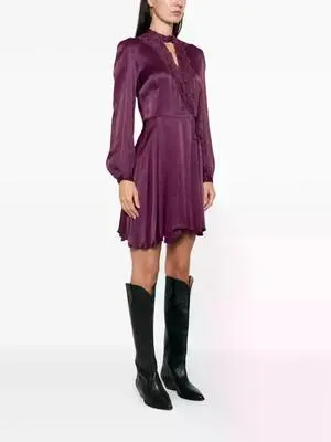 TWINSET Floral Lace Abito Dress - Purple