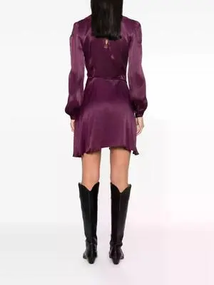 TWINSET Floral Lace Abito Dress - Purple