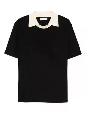 LANVIN Roun-neck Collared T-shirt