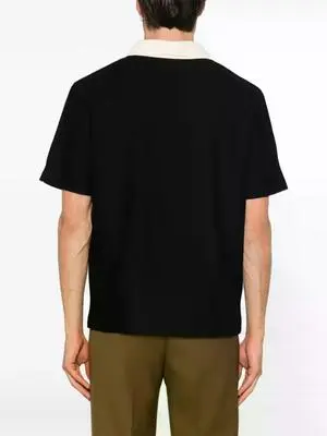 LANVIN Roun-neck Collared T-shirt