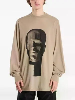 Rick Owens Jumbo Graphic Longssleeve T-shirt - Neutrals