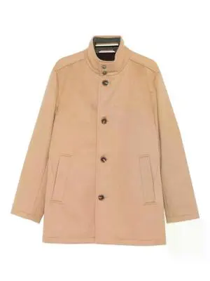 BOSS Buttoned Coat - Brown