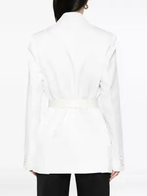 Victoria Beckham Belted Lapel Blazer