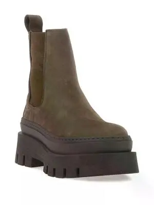COPENHAGEN  Elasticated Platform Ankle Boots