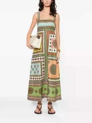 ALEMAIS Print-design Midi Dress
