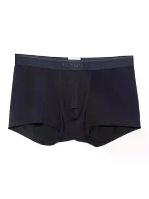Sunspel Logo Boxers - Blue
