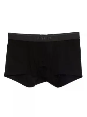 Sunspel Logo Waistband Boxers - Black