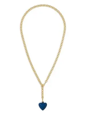 ROXANNE ASSOULIN Mini Puffy Heart-charm Necklace - Gold