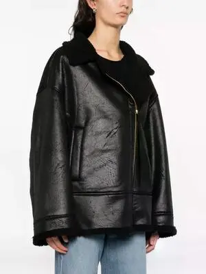 NINEMINUTES Shearling Zip Jacket
