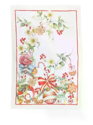 TESSITURA TOSCANA TELERIE Marzape Christmas-print Tableware - Neutrals