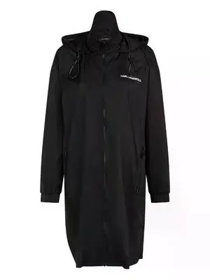 Karl Lagerfeld Hooded Packable Raincoat