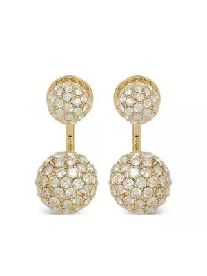 ROXANNE ASSOULIN Floating Pavé Ball Earrings - Gold