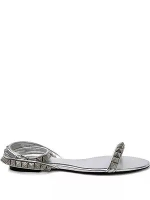 Women's Silver Embellished Sandals