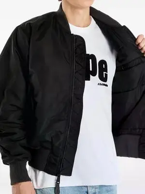 Alpha Industries Ma-1 Distressed Bomber Jacket - Black