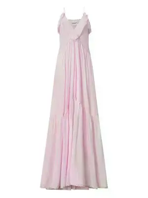 MARANT ETOILE Vasma Ruffled Maxi Dress - Pink