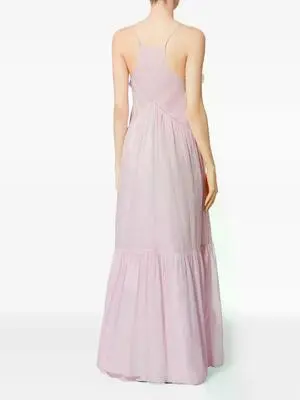 MARANT ETOILE Vasma Ruffled Maxi Dress - Pink