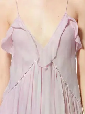 MARANT ETOILE Vasma Ruffled Maxi Dress - Pink