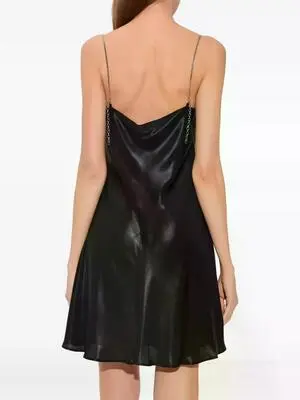 DIESEL® D-mintel Chain Strap Mini Dress - Black