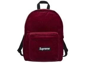 Supreme Velvet Backpack - Red Leopard