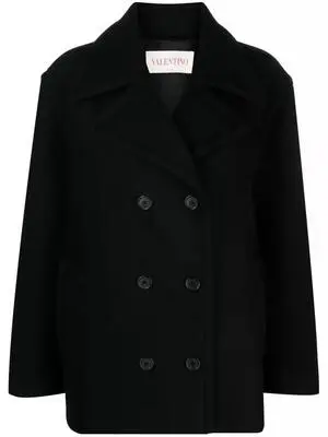 Valentino Garavani Double-breasted Virgin Wool-blend Coat