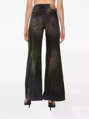 DIESEL® D-akii Flare Jeans - Black