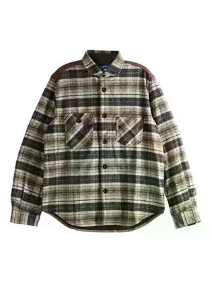 Junya Watanabe Plaid Pattern Cotton Shirt - Neutrals
