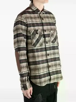 Junya Watanabe Plaid Pattern Cotton Shirt - Neutrals