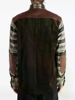 Junya Watanabe Plaid Pattern Cotton Shirt - Neutrals