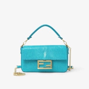 Fendi Baguette Mini Bag - Light Blue