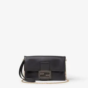 Fendi Mamma Baguette Pouch - Black