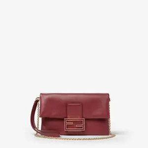 Fendi Mamma Baguette Pouch - Red