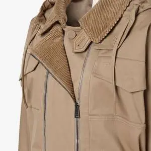 Fendi Cotton Drill Blouson With Embroidered Logo