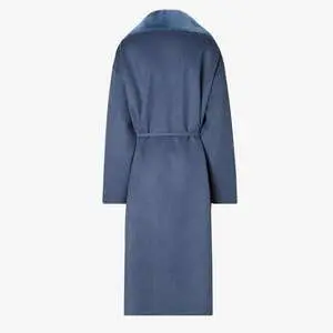 Fendi Oversized Double-face Cashmere Coat With Fur Lapels