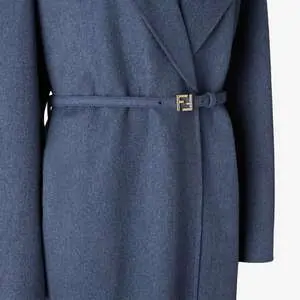 Fendi Oversized Double-face Cashmere Coat With Fur Lapels