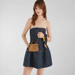Fendi Bustier Dress With Quilted Ff Motif