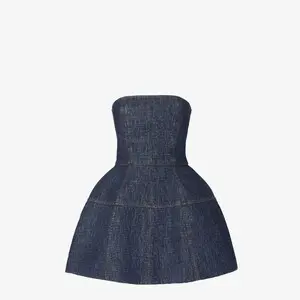 Fendi Bustier Dress With Quilted Ff Motif
