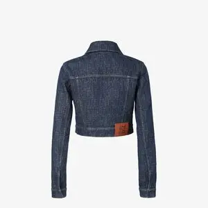 Fendi Ff Motif Dark Denim Jacket