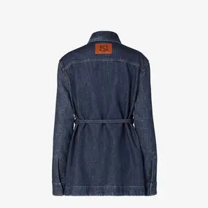 Fendi Single-breasted Denim Jacket - Blue