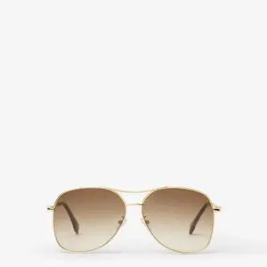 Fendi Fendigraphy Oversized Aviator Sunglasses