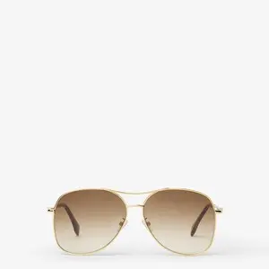 Fendi Fendigraphy Oversized Aviator Sunglasses