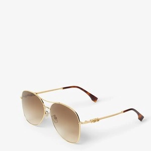 Fendi Fendigraphy Oversized Aviator Sunglasses
