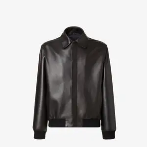 Fendi Leather Blouson - Black