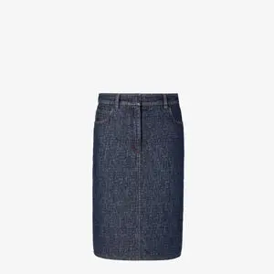 Fendi Flared Midi Skirt - Blue