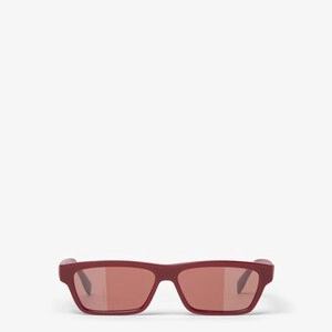 Fendi Squared Ff Sunglasses - Red