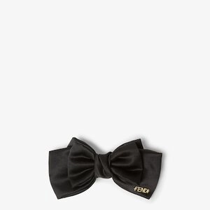 Fendi Bow-shaped Hair Clip With Roma Lettering