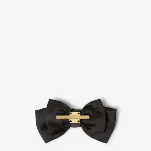 Fendi Bow-shaped Hair Clip With Roma Lettering