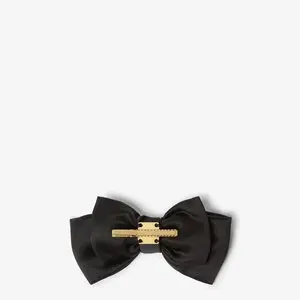 Fendi Bow-shaped Hair Clip With Roma Lettering