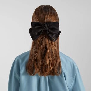 Fendi Bow-shaped Hair Clip With Roma Lettering