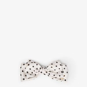 Fendi Ff Motif Silk Hair Clip - White