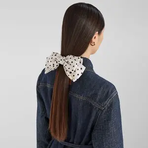 Fendi Ff Motif Silk Hair Clip